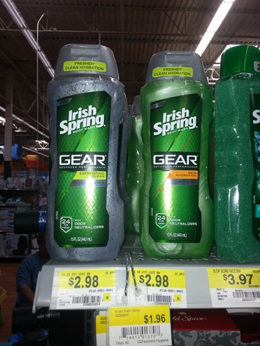 Irish Spring Gear Body Wash Just $1.98 at Walmart!