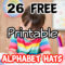 Printable Alphabet Letters Hats 26 FREE
