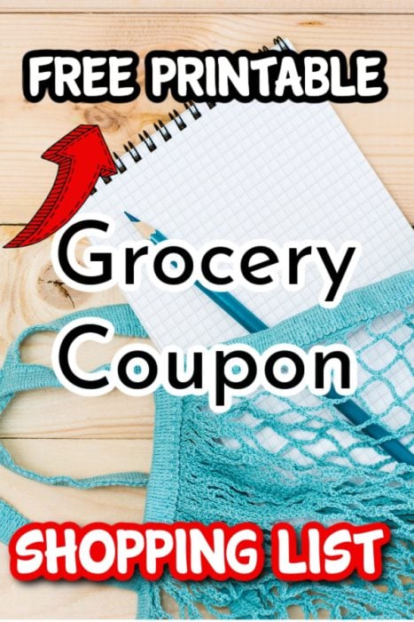 FREE Printable Coupon Grocery Shopping List