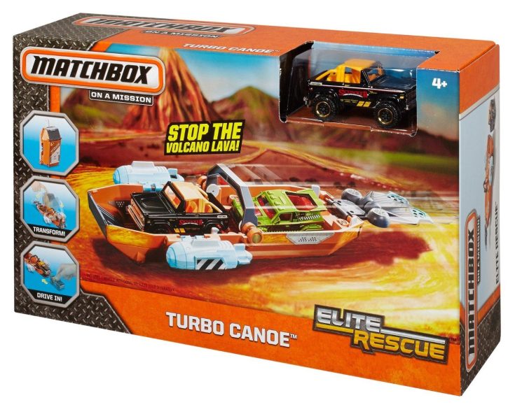 Matchbox Elite Rescue Turbo Canoe Vehicle