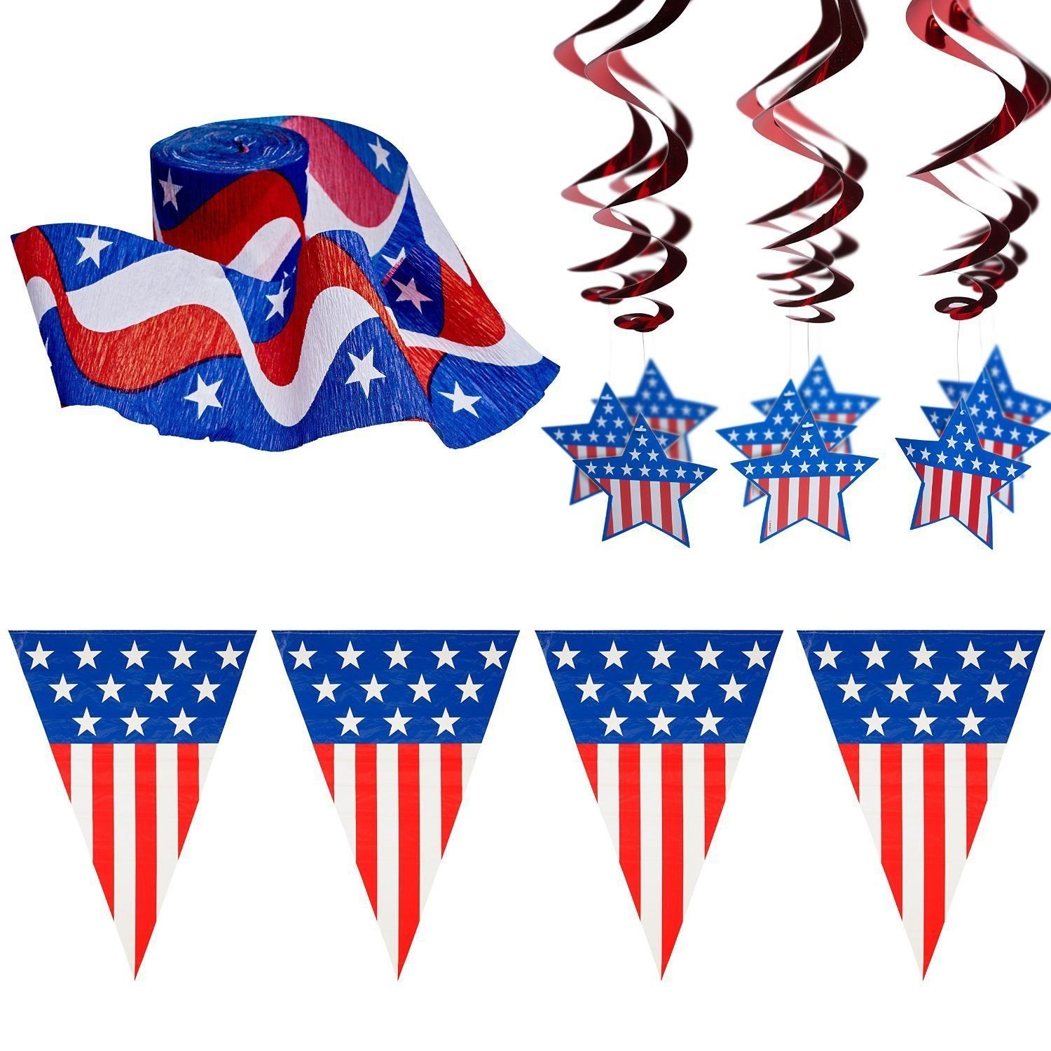 4th Of July Patriotic Decorations Party Pack Only $23.97!